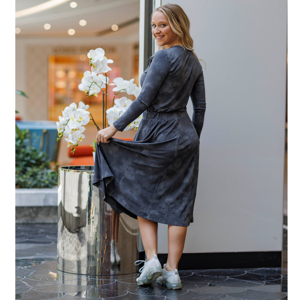 Acid Wash Panel Skirt Gray – The Mimi Boutique